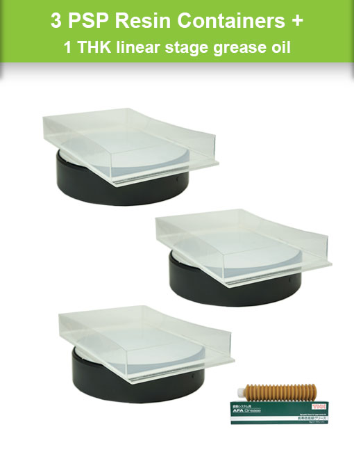 3 PSP Resin Containers + 1 Grease Oil - Kudo3D