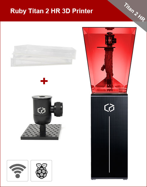 Ruby Titan 2 HR 3D Printer - Kudo3D